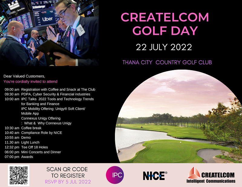 IPC & Createlcom & NICE Golf Event 22 July 2022 @ ThanaCity Golf Club - Createlcom